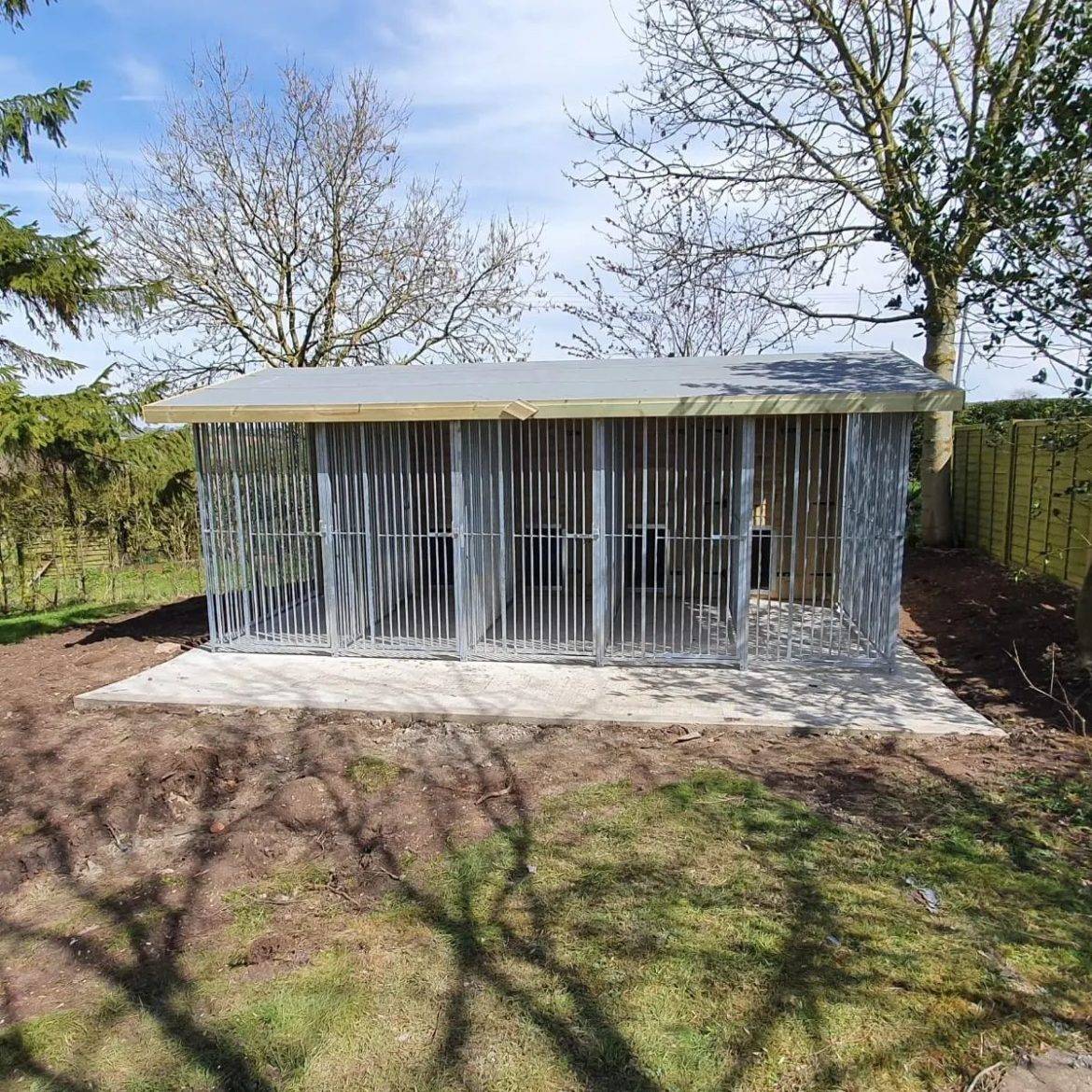 16.5 X 10 ft Five Bay Dog Kennel - benchmarkkennels